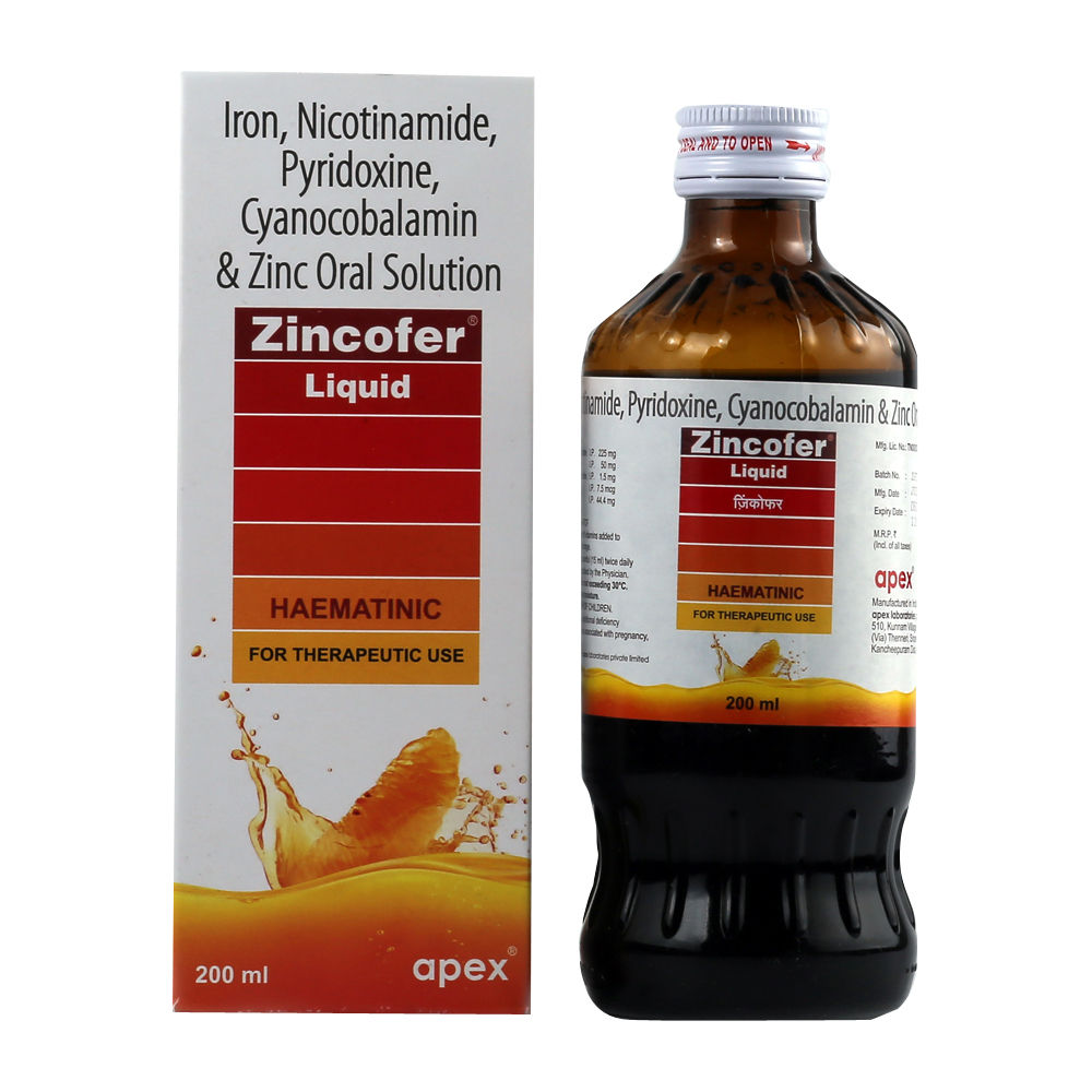 Buy Zincofer Liquid 200 ml Online at Best Prices | Wellness Forever