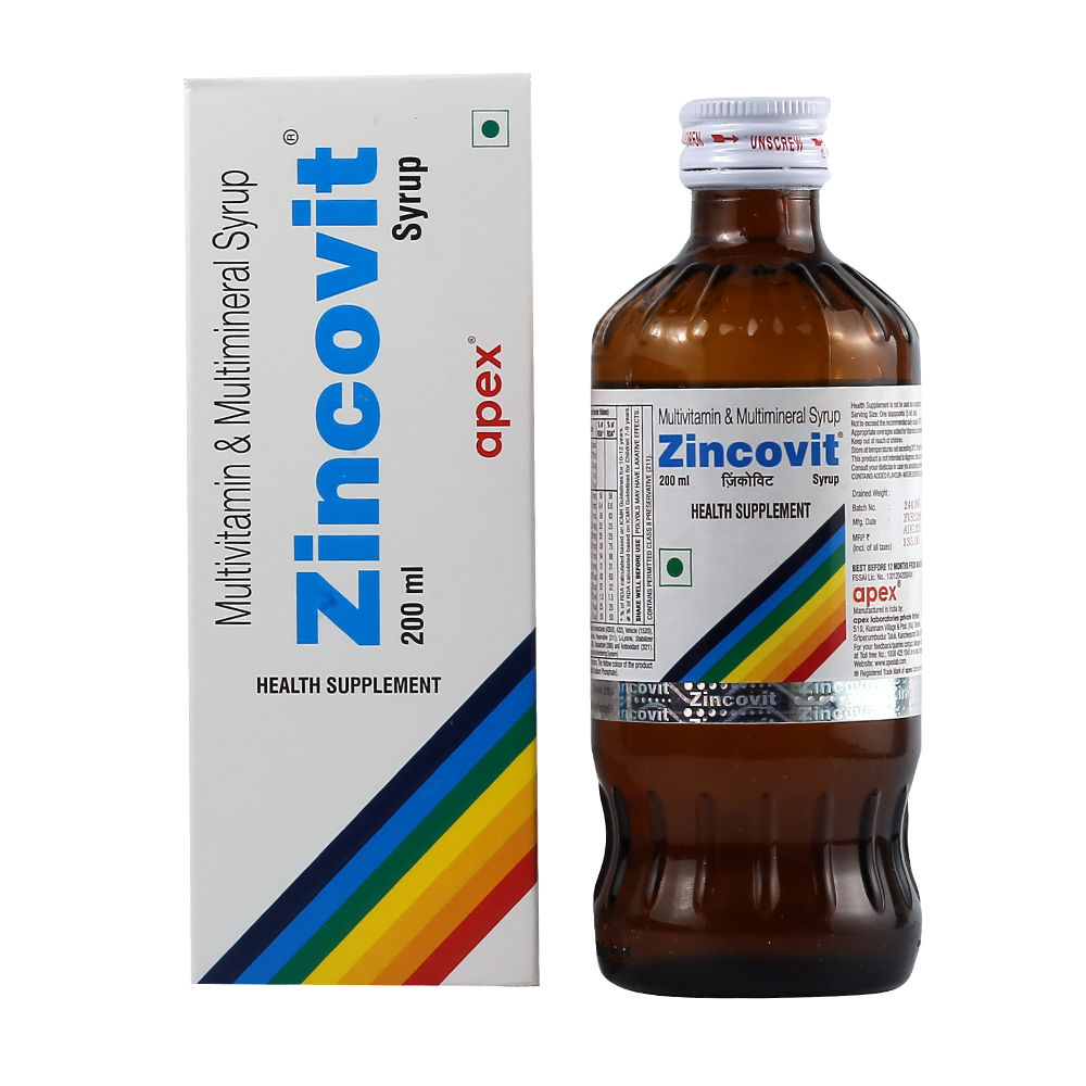 Buy Zincovit Syrup 200 ml Online at Best Prices | Wellness Forever