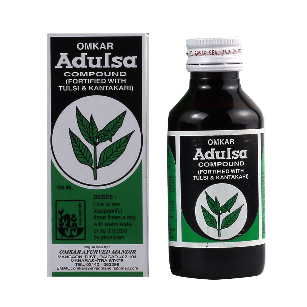 Buy Adulsa Syrup Omkar 100 ml Online at Best Prices | Wellness Forever