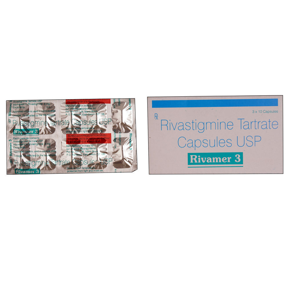 Buy Rivamer 3mg 10 Capsules Online at Best Prices | Wellness Forever