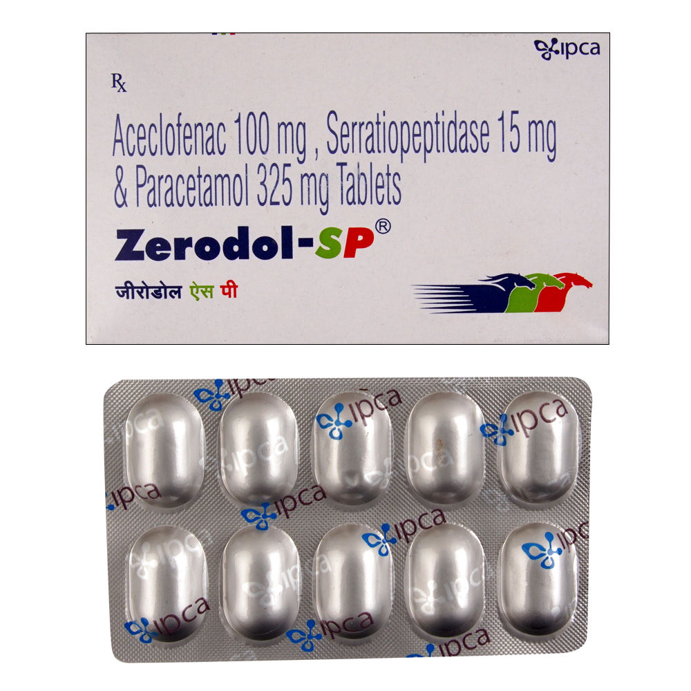 Buy Zerodol-SP 10 Tablets Online at Best Prices | Wellness Forever
