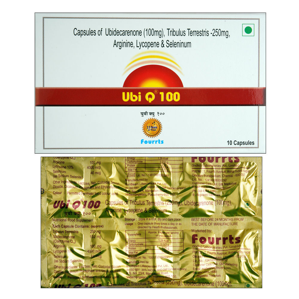 Buy Ubi-Q 100mg 10 Capsules Online at Best Prices | Wellness Forever
