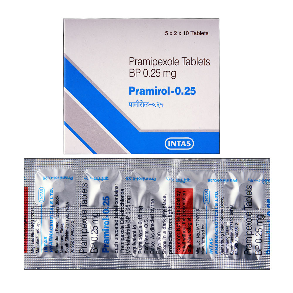 Buy Pramirol 0.25mg 10 Tablets Online at Best Prices | Wellness Forever