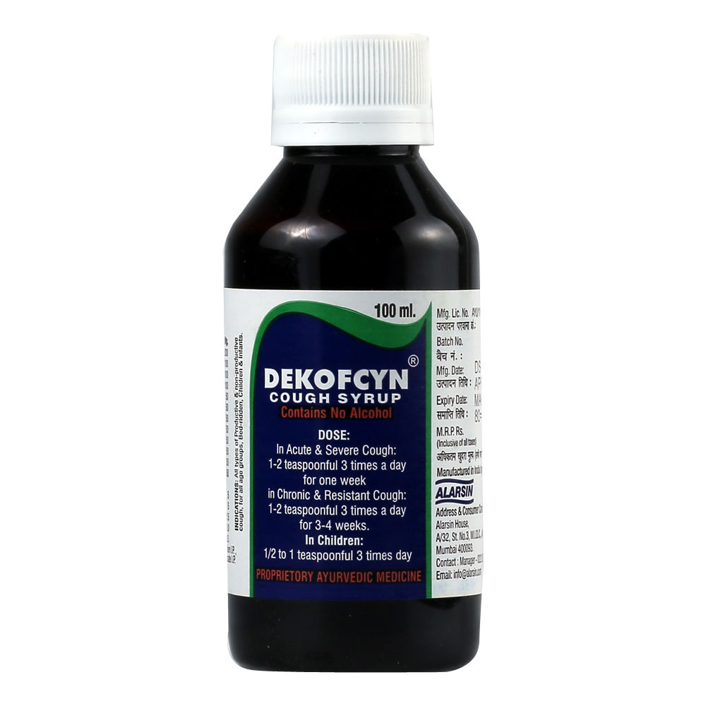 Buy Dekofcyn Cough Syrup 100 ml Online at Best Prices | Wellness Forever