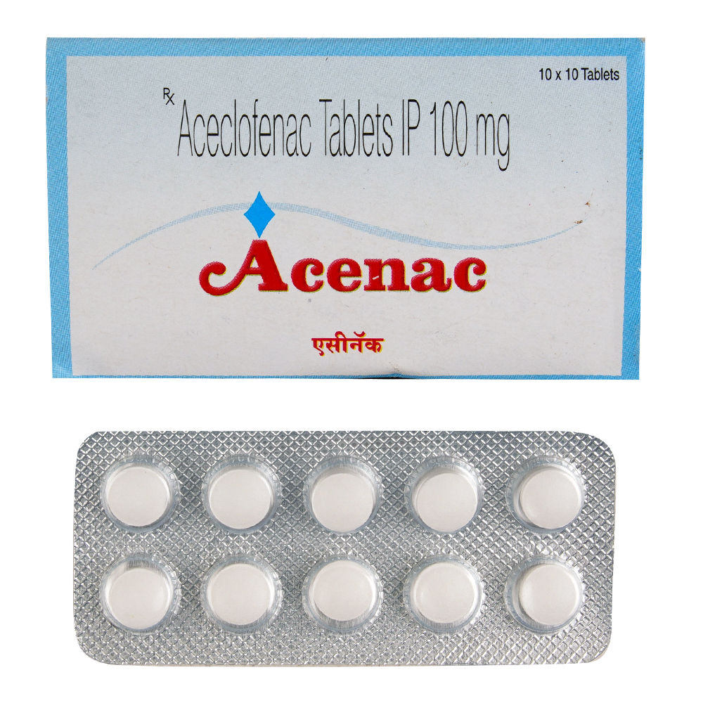 Buy Acenac 100mg 10 Tablets Online at Best Prices | Wellness Forever