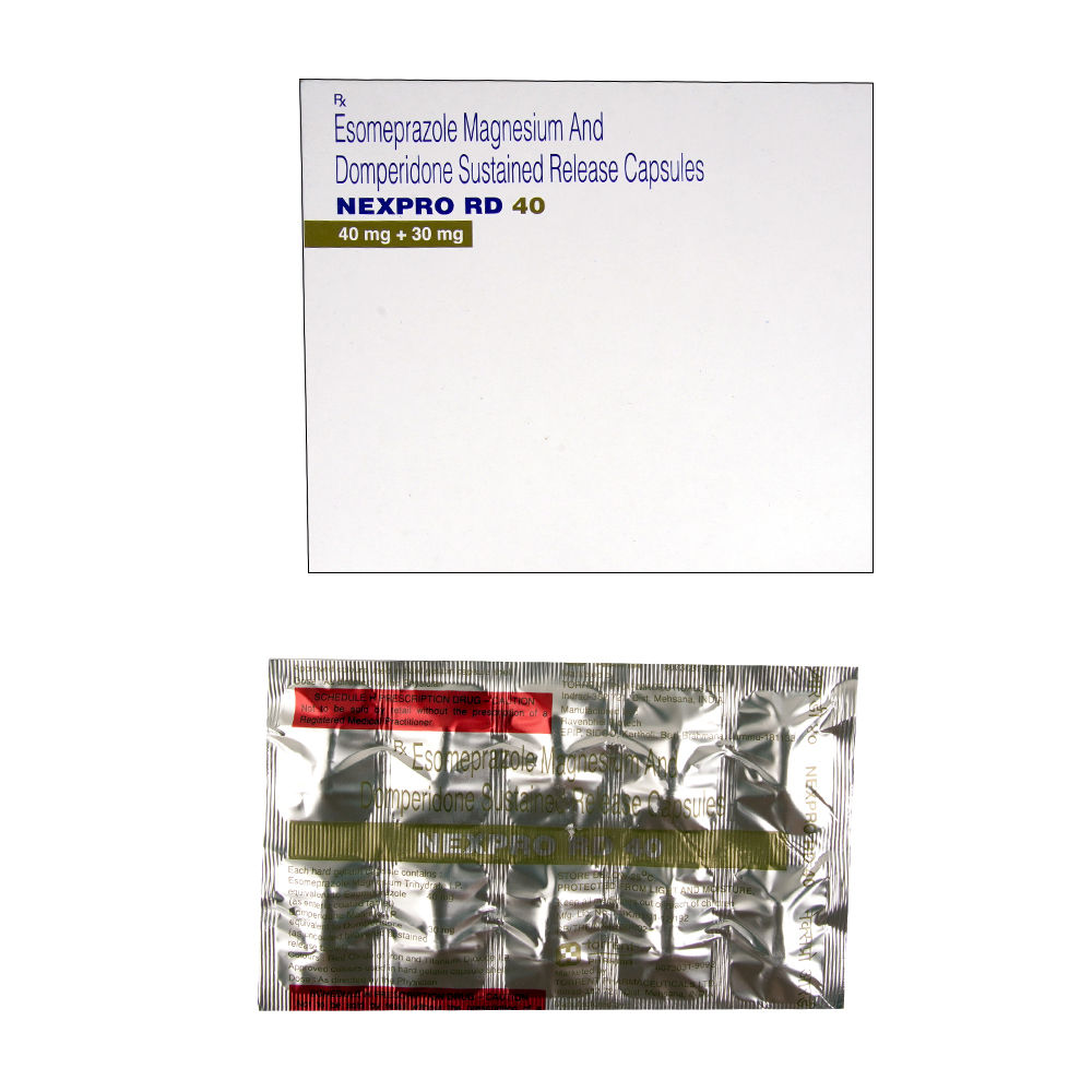 Buy Nexpro-RD 40mg 10 Capsules Online at Best Prices | Wellness Forever