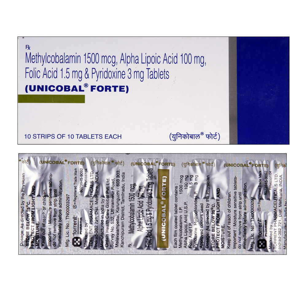 Buy Unicobal-Forte 10 Tablets Online at Best Prices | Wellness Forever