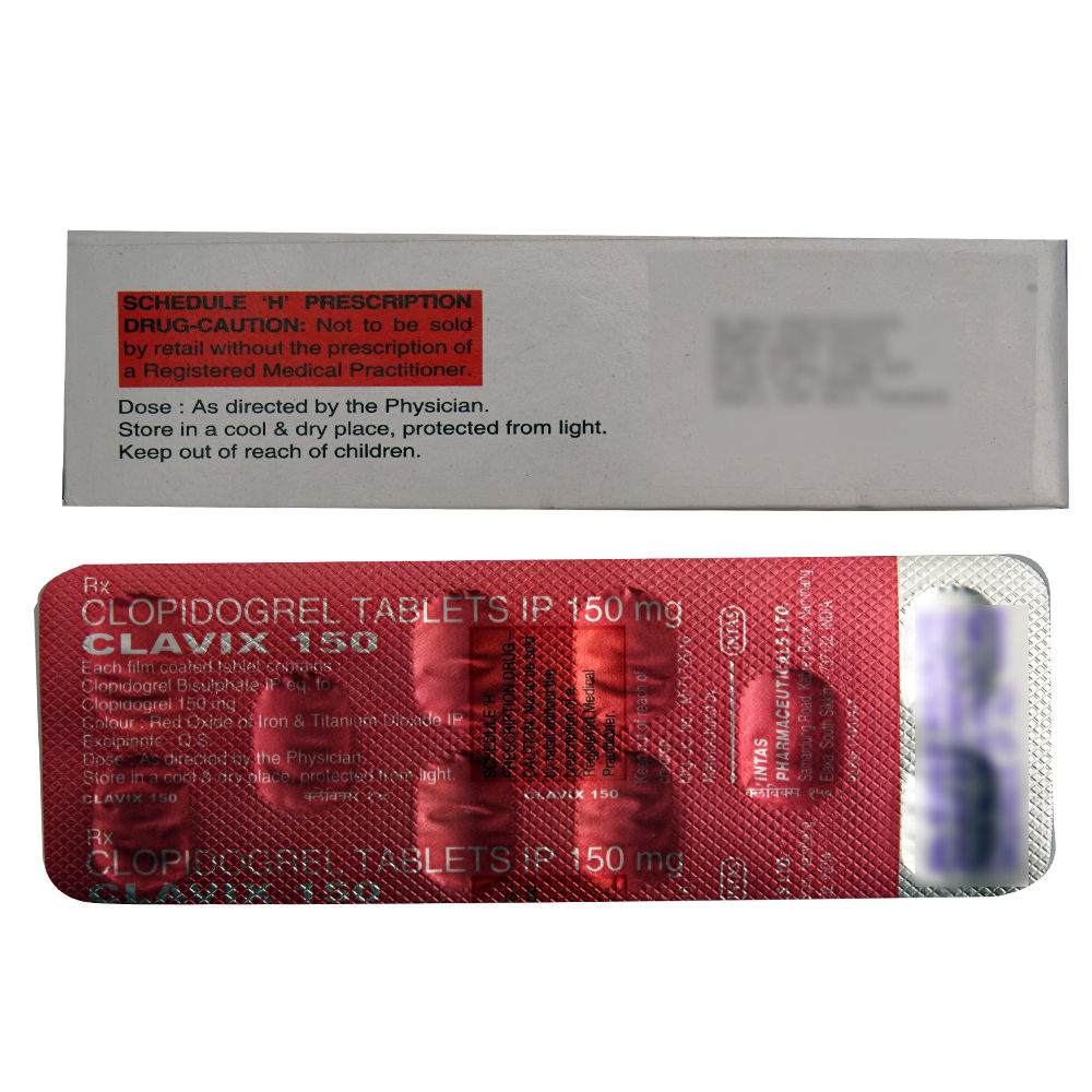 Buy Clavix 150mg 10 Tablets Online at Best Prices | Wellness Forever