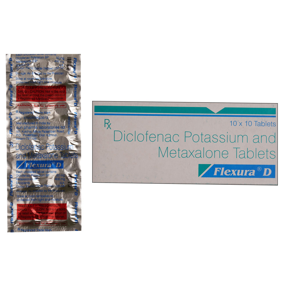 Buy Flexura-D 10 Tablets Online at Best Prices | Wellness Forever