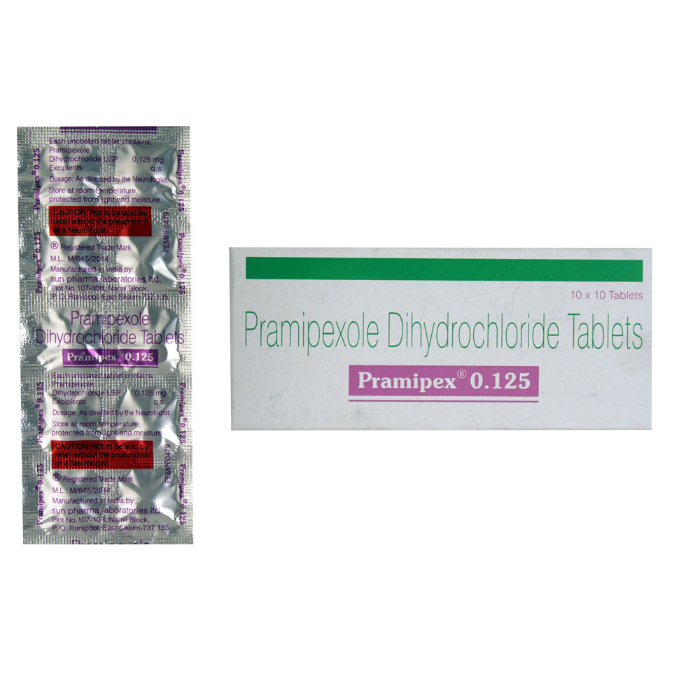 Buy Pramipex 0.125mg 10 Tablets Online at Best Prices | Wellness Forever