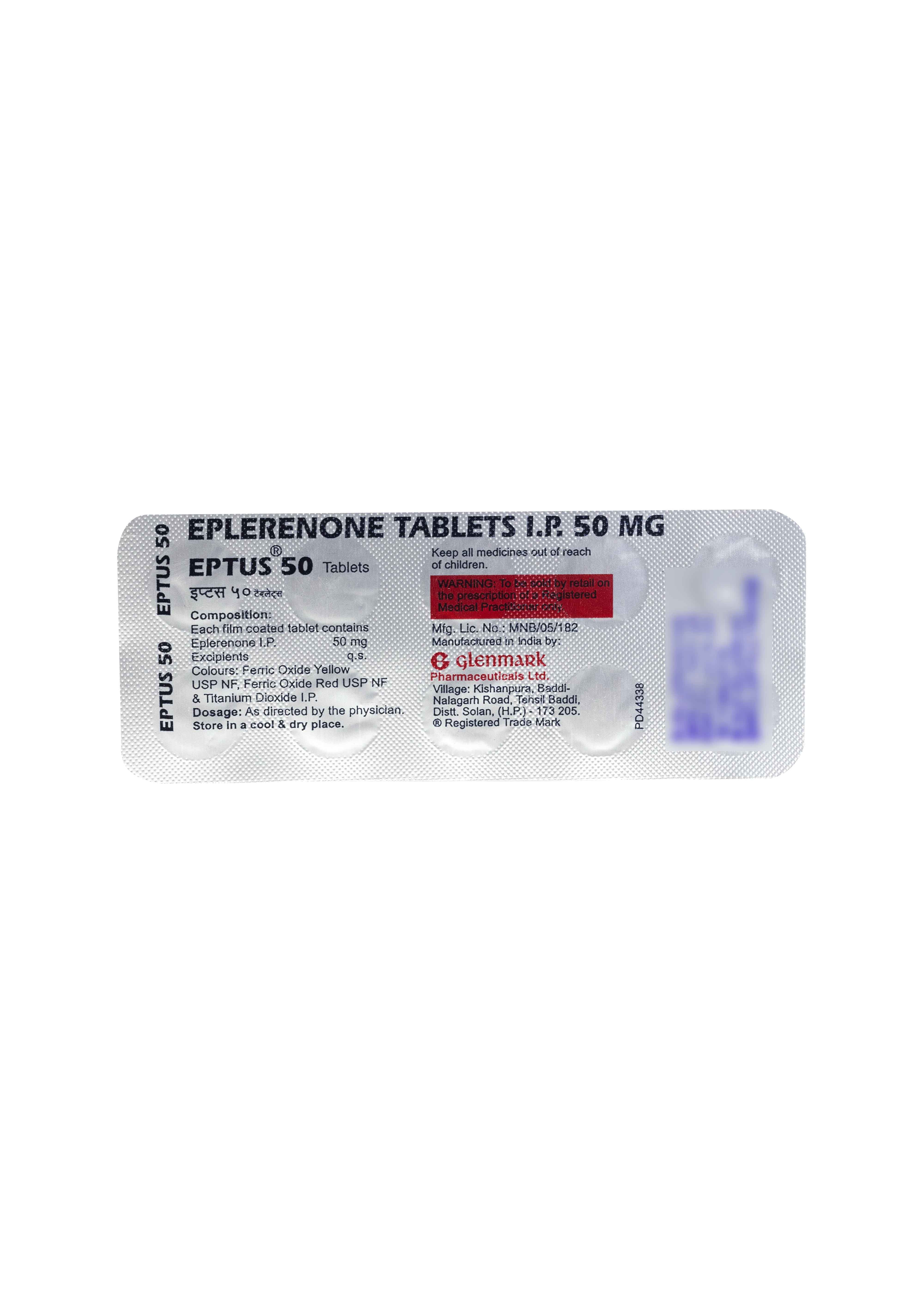 Buy Eptus 50mg 10 Tablets Online at Best Prices | Wellness Forever