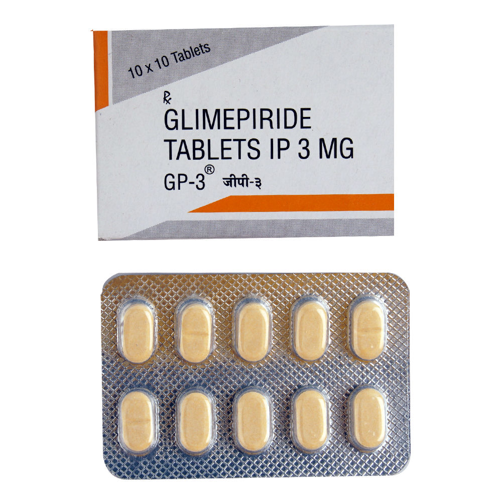 Buy GP 3mg 10 Tablets Online at Best Prices | Wellness Forever