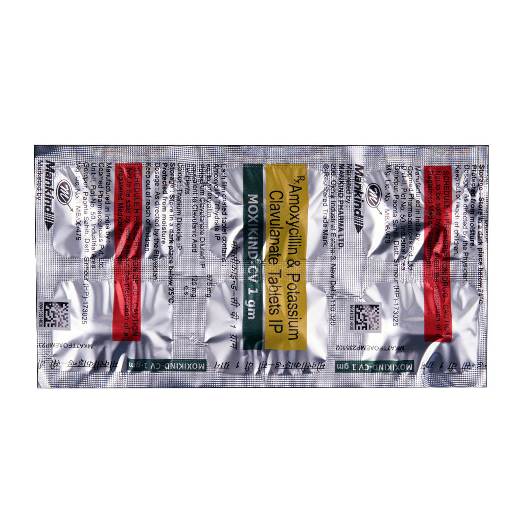 Buy Moxikind-CV 1000mg 6 Tablets Online at Best Prices | Wellness Forever