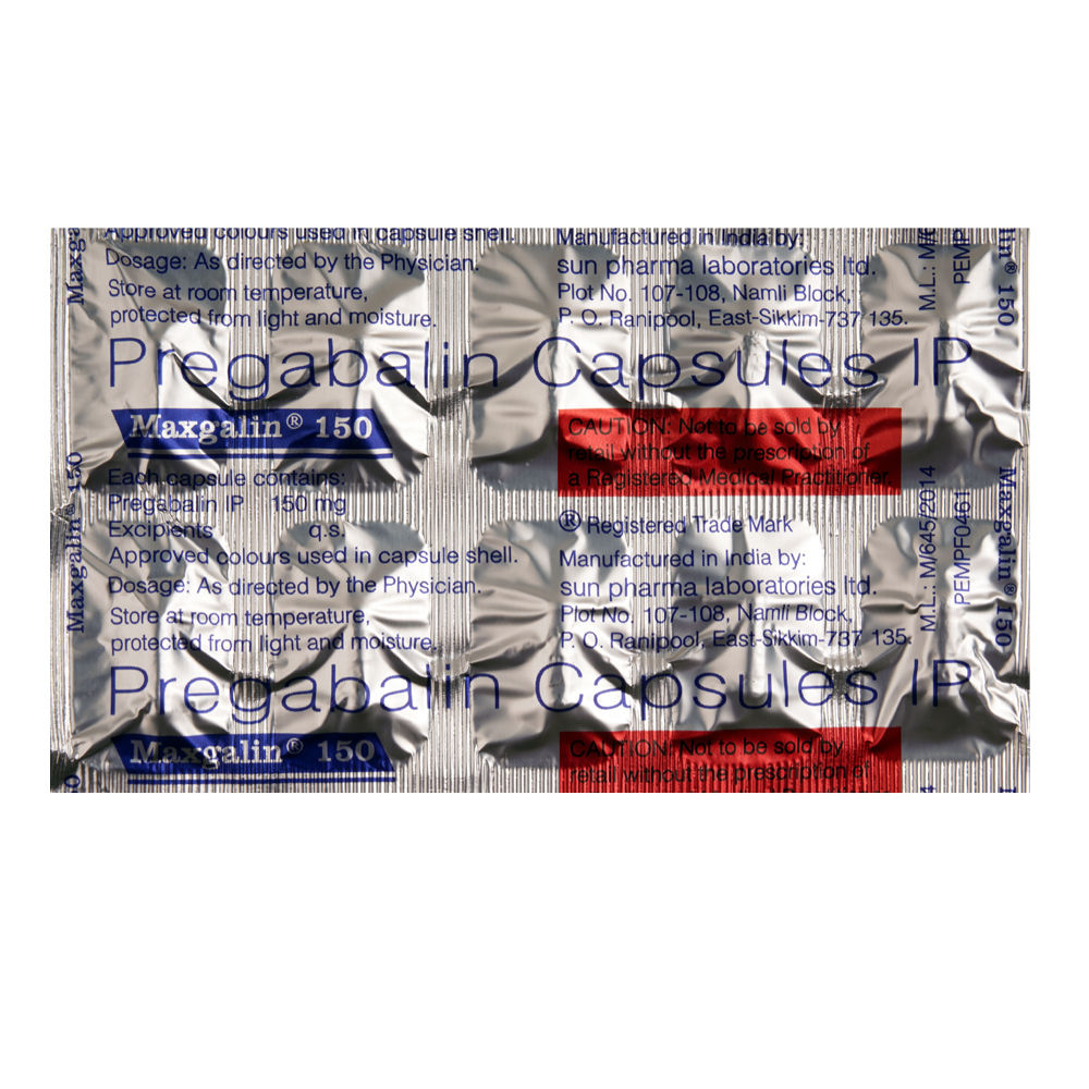 Buy Maxgalin 150mg 10 Capsules Online at Best Prices | Wellness Forever