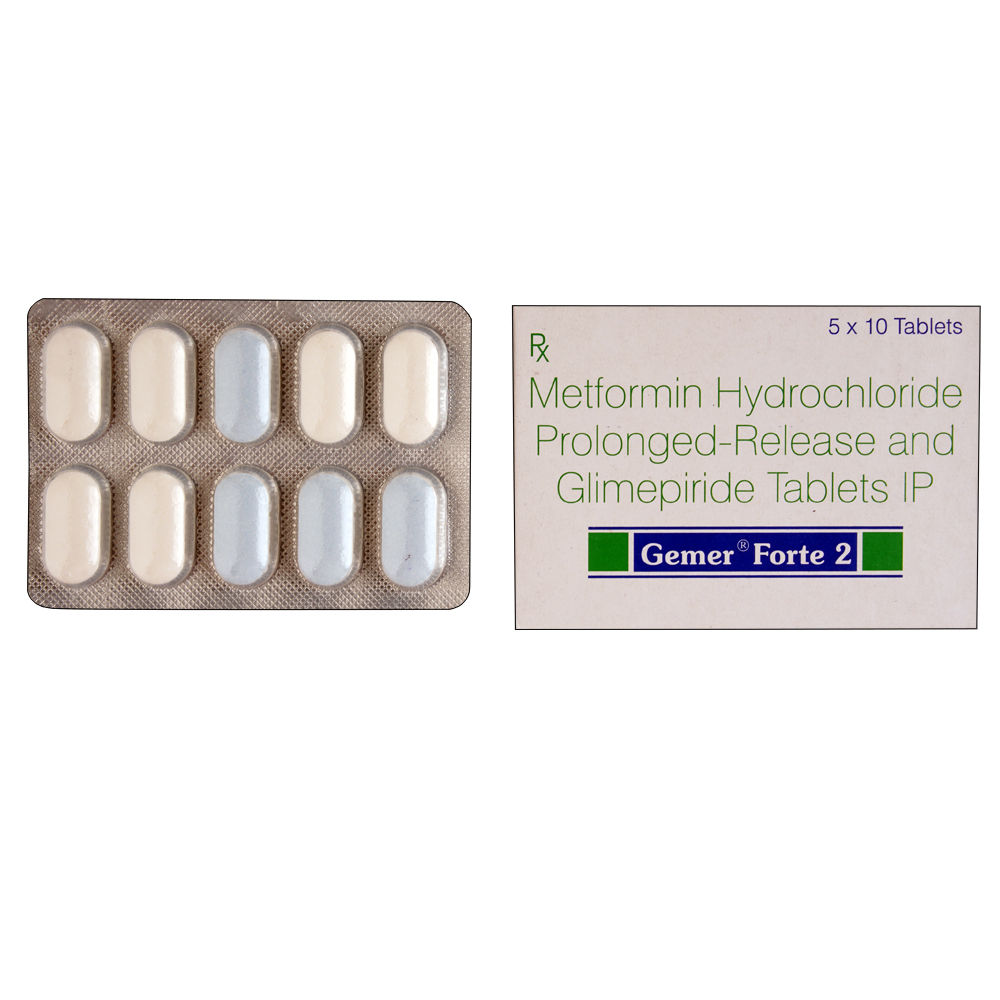 Buy Gemer-Forte 2mg 10 Tablets Online at Best Prices | Wellness Forever