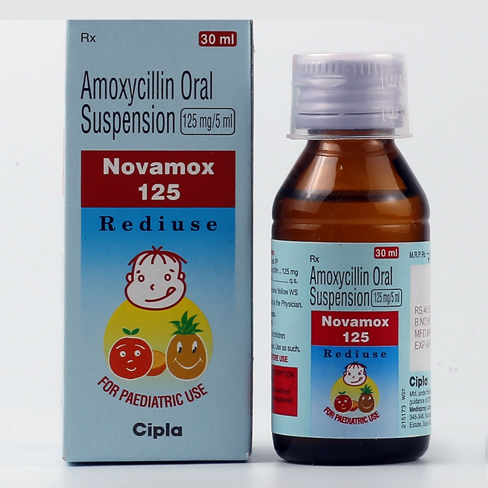 Buy Novamox 125mg Rediuse Syrup 30 ml Online at Best Prices | Wellness ...