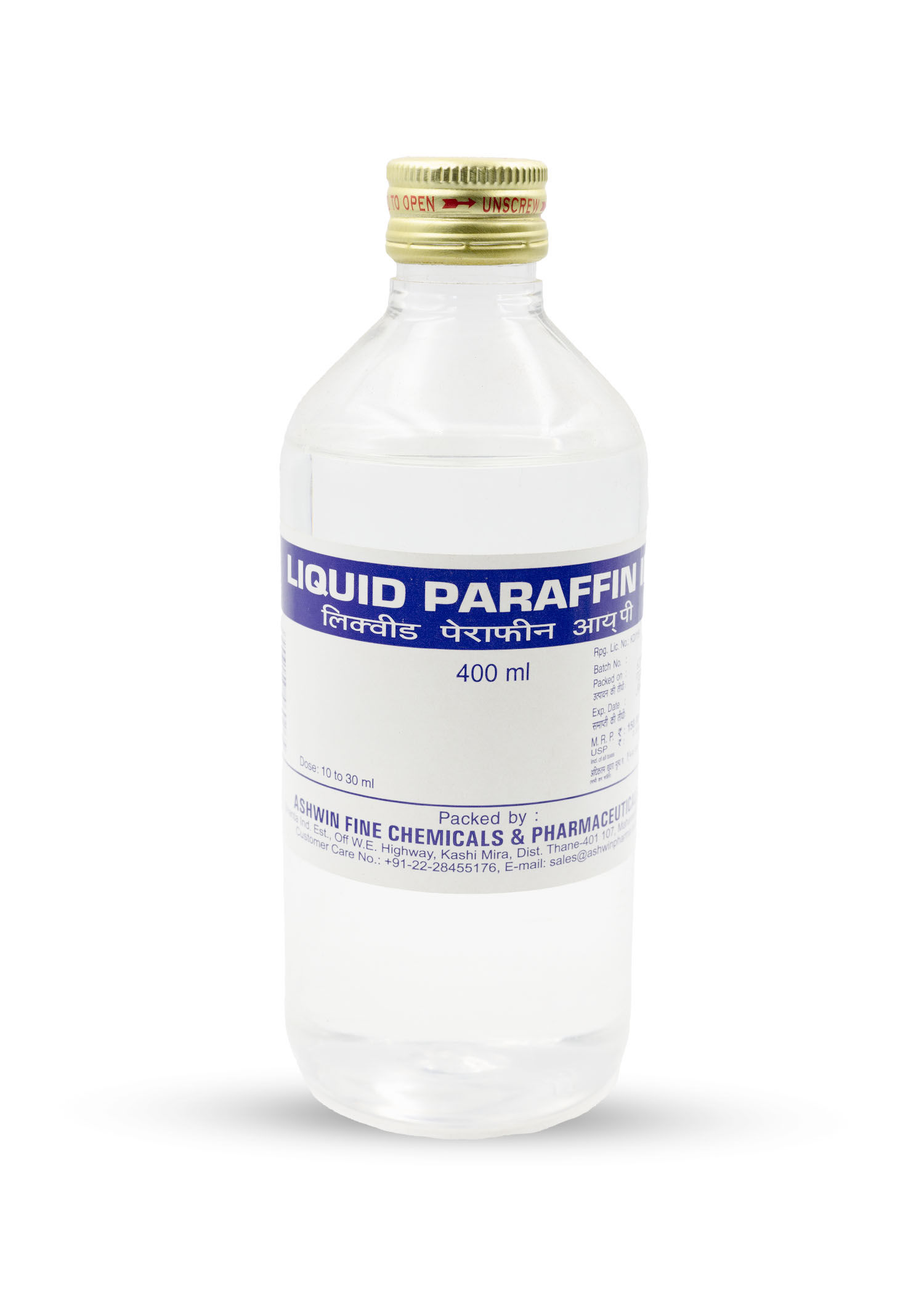 Buy Ashwin Liquid Parrafin 400ml Online at Best Prices | Wellness Forever