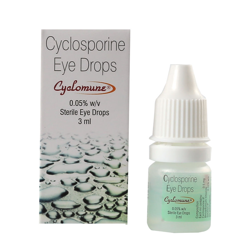 Buy Cyclomune 0.0005 Eye Drops 3 ml Online at Best Prices | Wellness ...