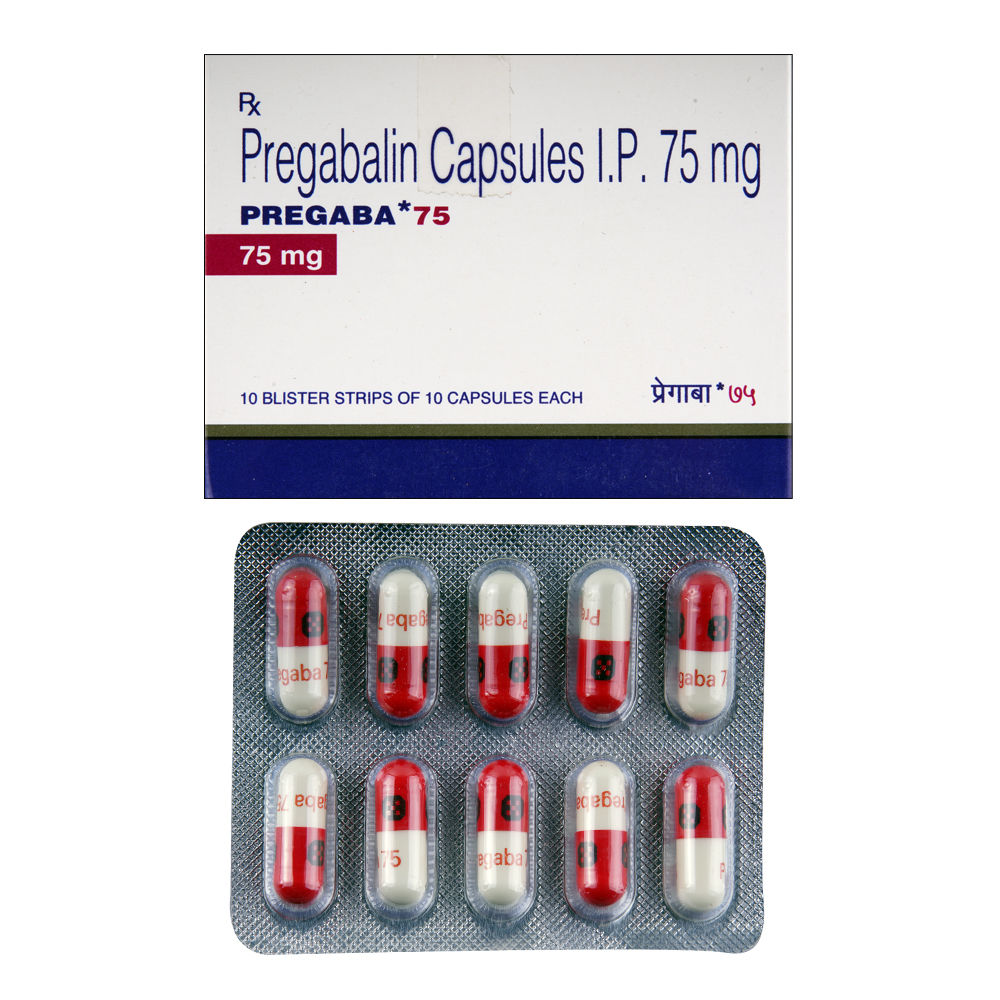 Buy Pregaba 75mg 10 Capsules Online at Best Prices | Wellness Forever