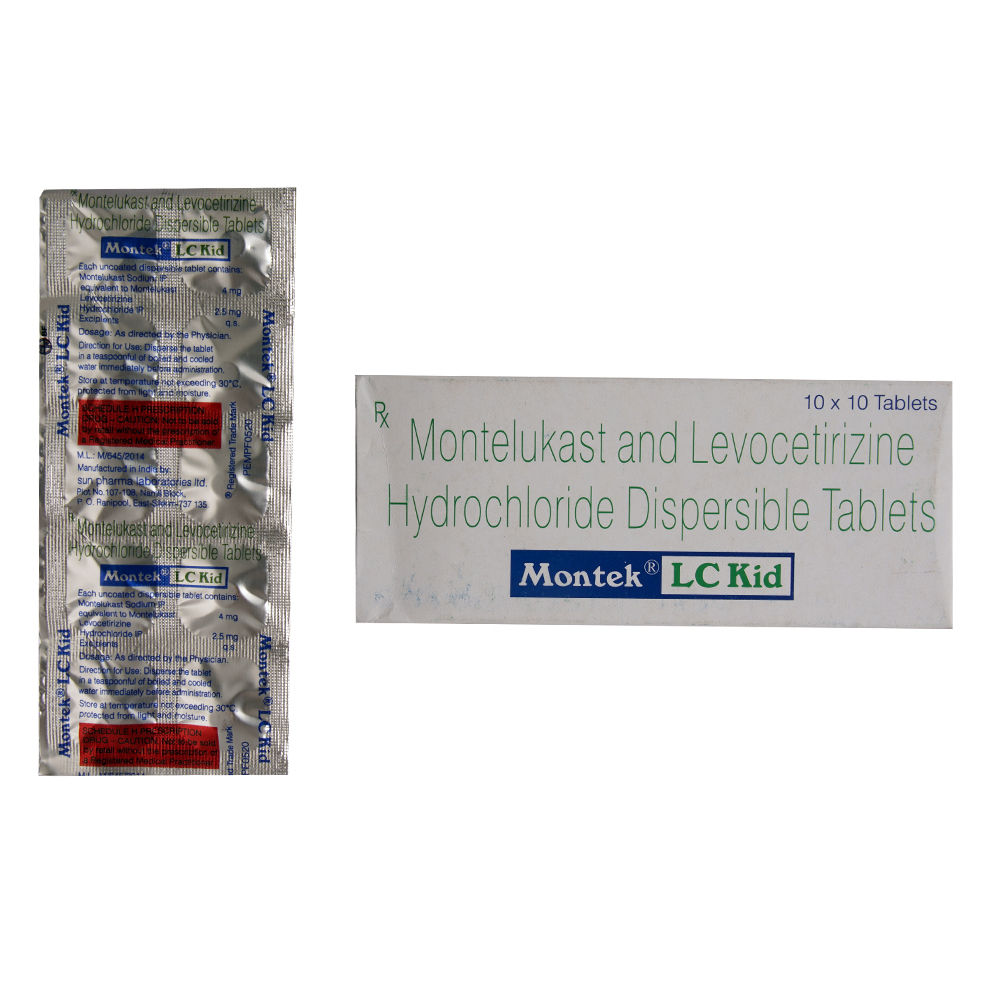 Buy Montek-LC Kid 10 Tablets Online at Best Prices | Wellness Forever