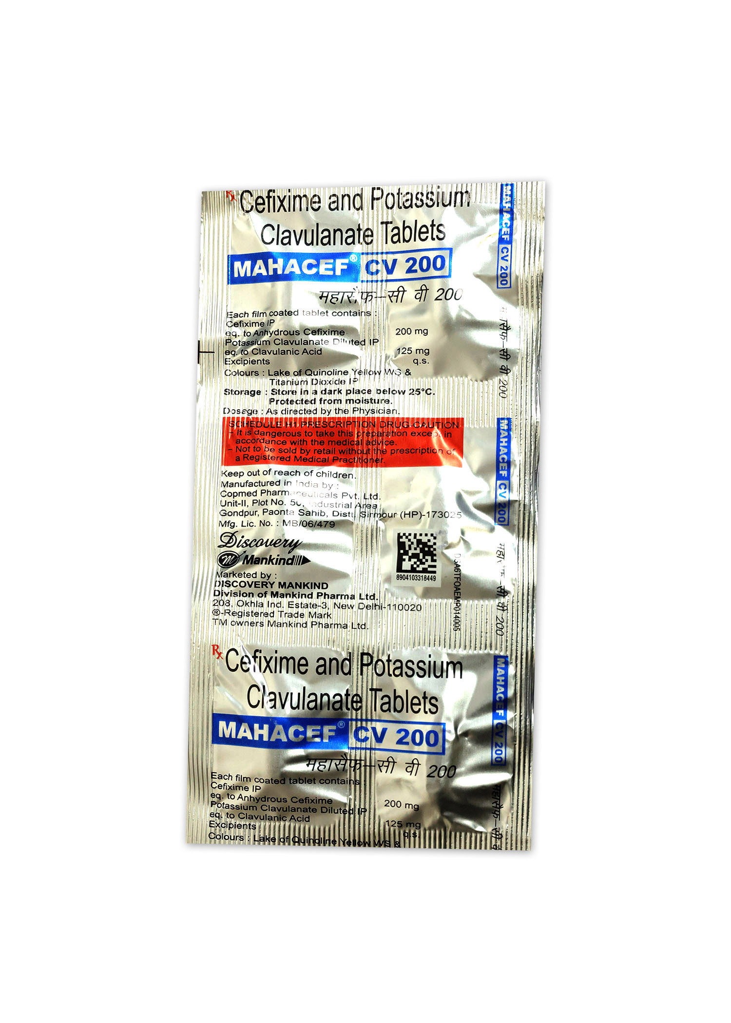 Buy Mahacef-CV 200mg 6 Tablets Online at Best Prices | Wellness Forever