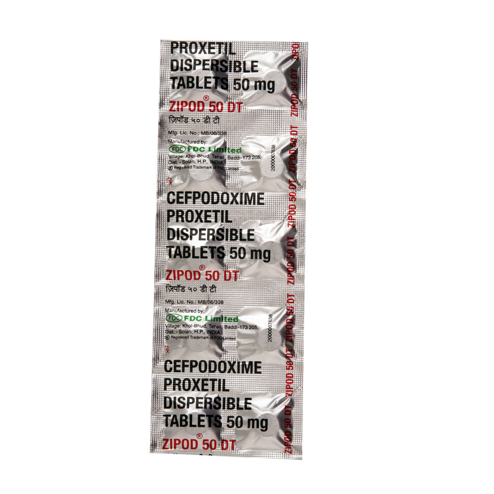 Buy Zipod 50DT 10 Tablets Online at Best Prices | Wellness Forever