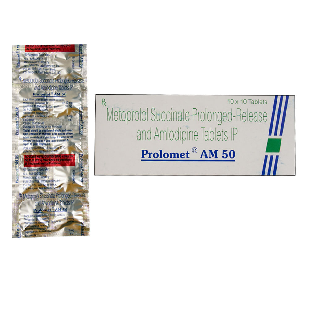 Buy Prolomet-AM 50mg 10 Tablets Online at Best Prices | Wellness Forever