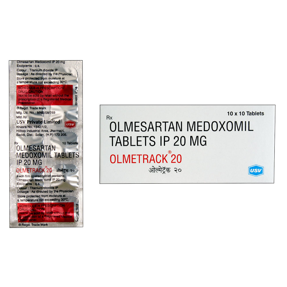 Buy Olmetrack 20mg 10 Tablets Online at Best Prices | Wellness Forever