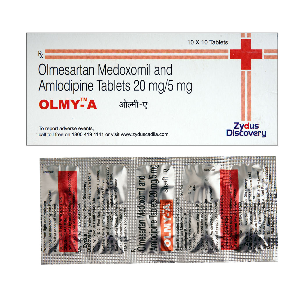 Buy Olmy-A 20mg 10 Tablets Online at Best Prices | Wellness Forever