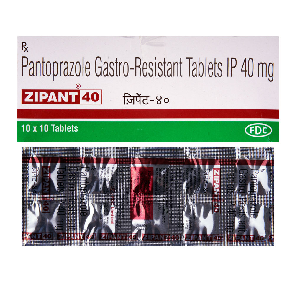 Buy Zipant 40mg 10 Tablets Online at Best Prices | Wellness Forever