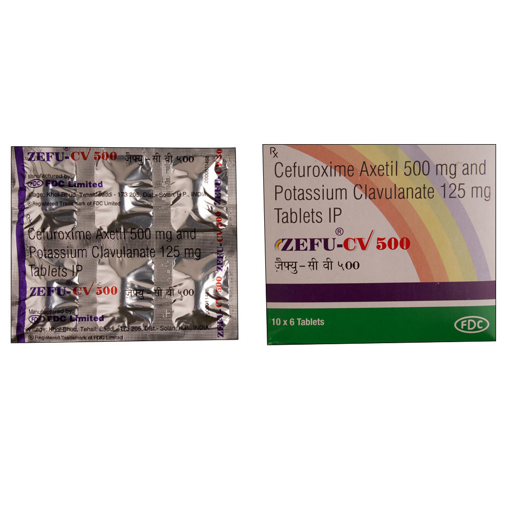 Buy Zefu-CV 500mg 6 Tablets Online at Best Prices | Wellness Forever
