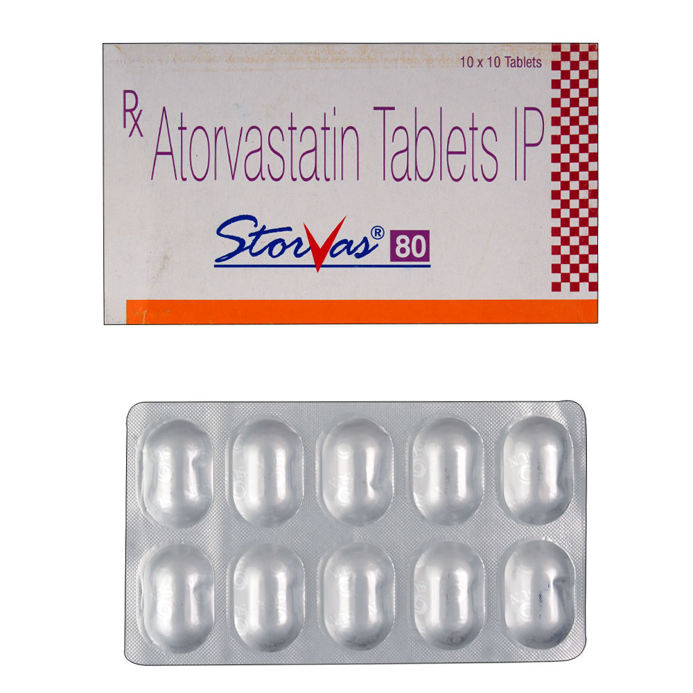 Buy Storvas 80mg 10 Tablets Online at Best Prices | Wellness Forever