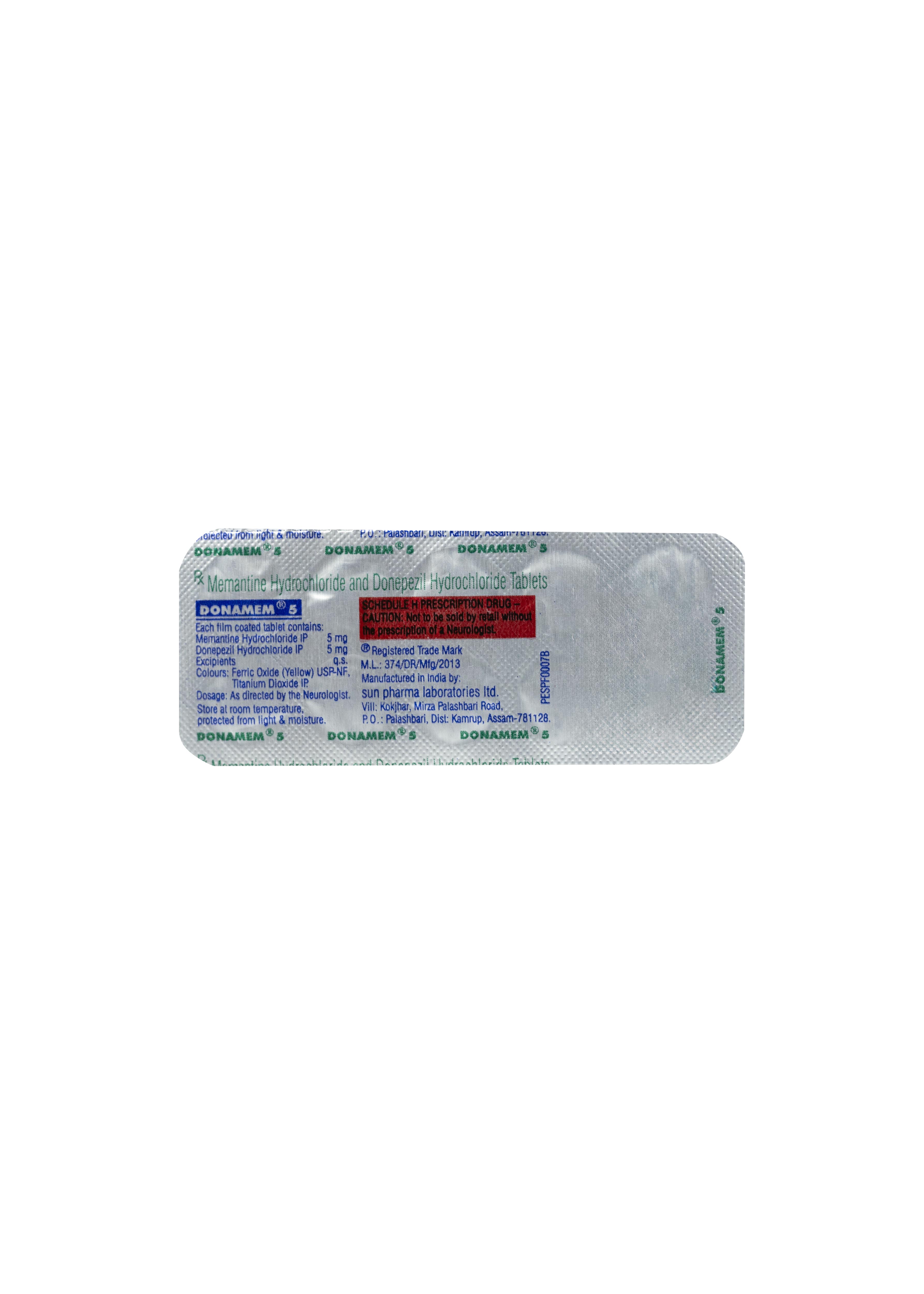 Buy Donamem 5mg 10 Tablets Online at Best Prices | Wellness Forever