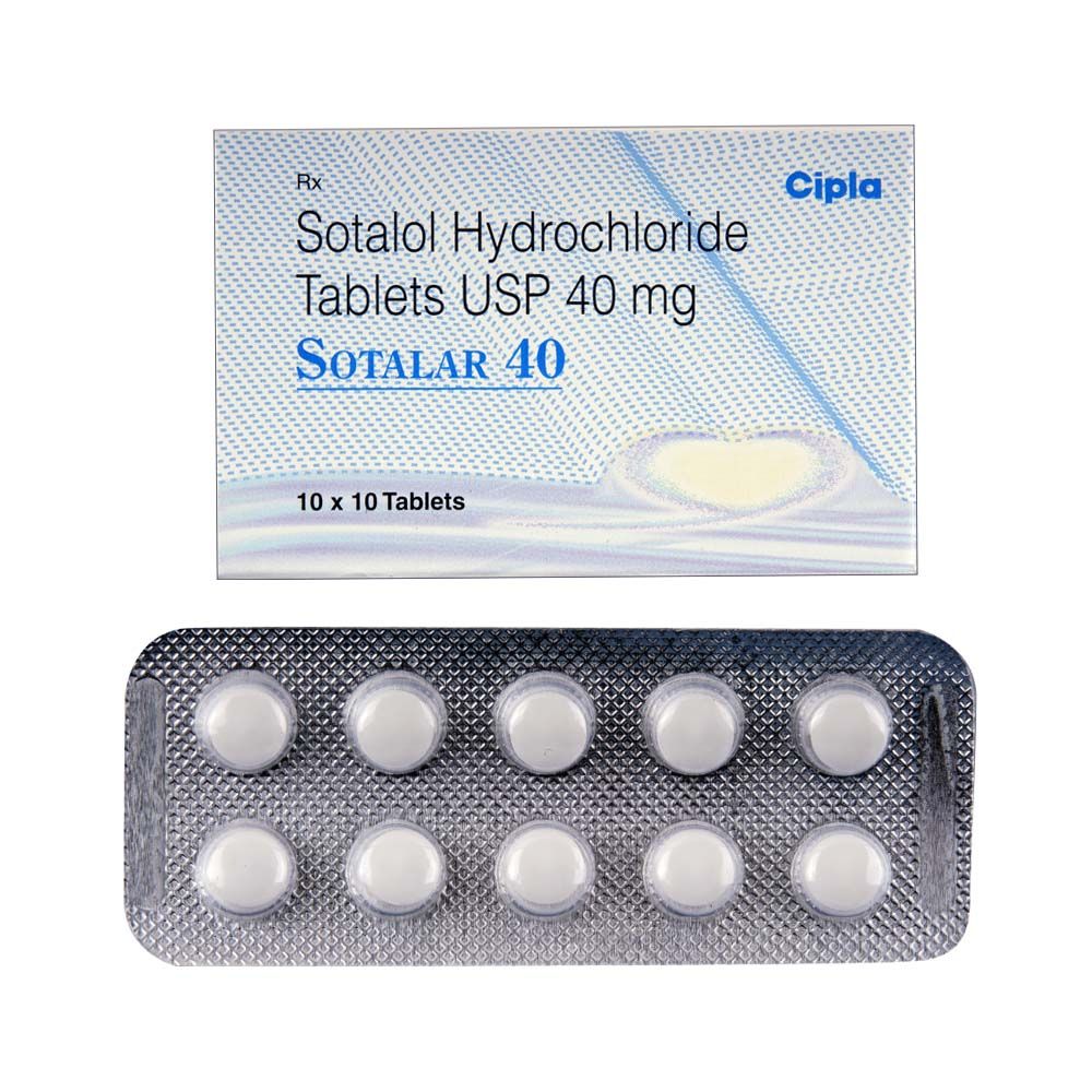 Buy Sotalar 40mg 10 Tablets Online at Best Prices | Wellness Forever