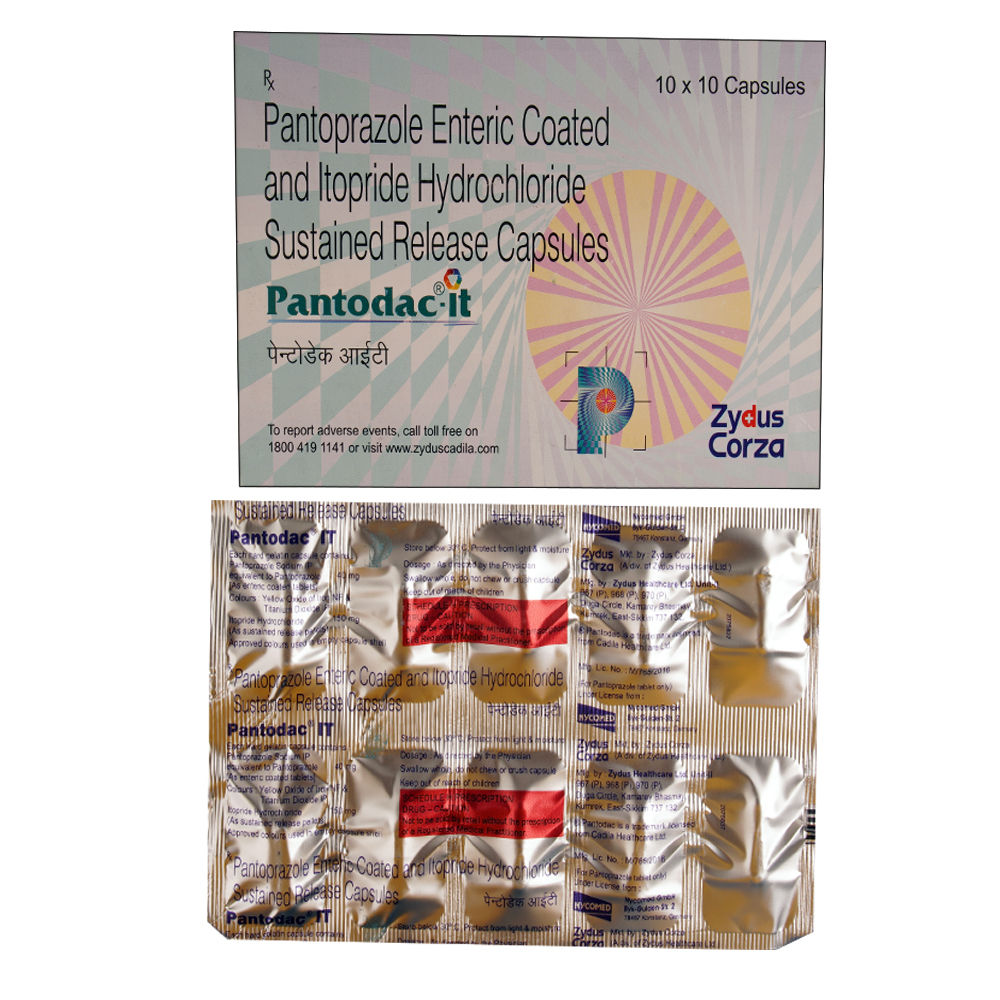 Buy Pantodac-IT 10 Capsules Online at Best Prices | Wellness Forever
