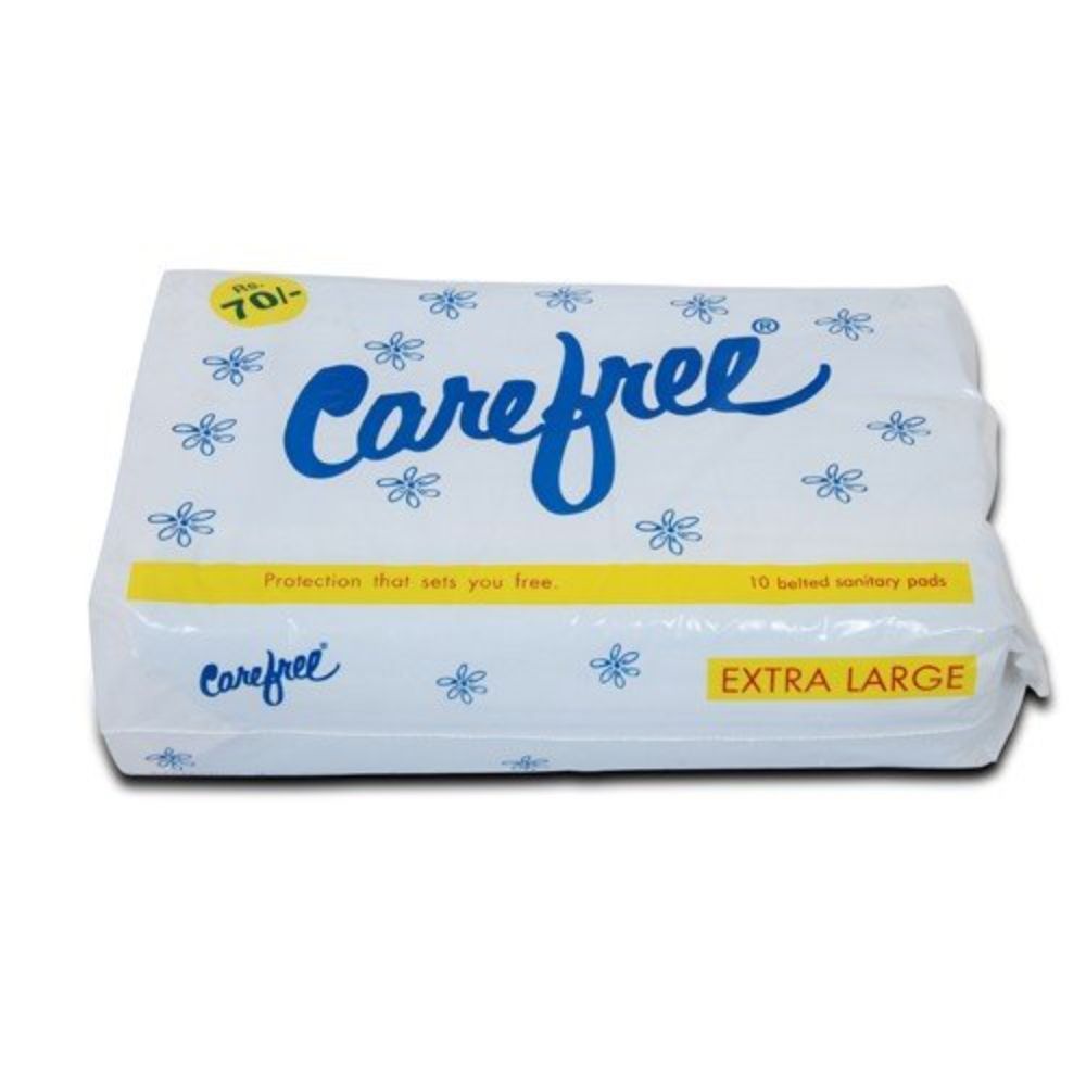 Buy Carefree XL Belted Sanitary Napkins, 10 pads Online at Best Prices ...