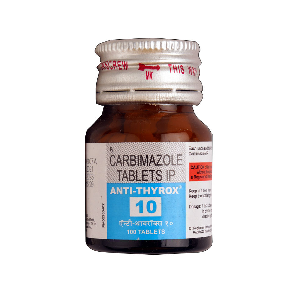 Buy Anti-Thyrox 10mg 100 Tablets Online at Best Prices | Wellness Forever
