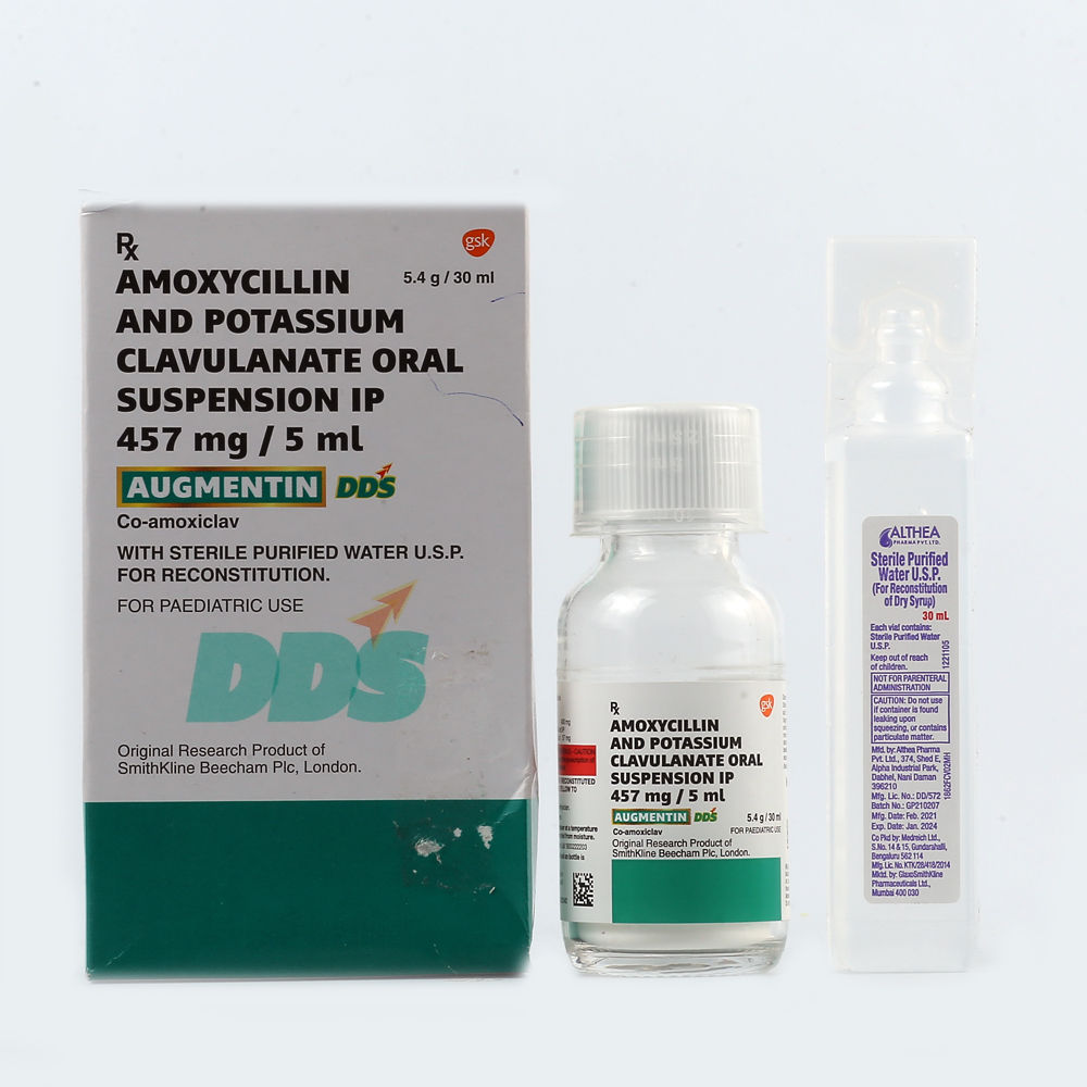 Buy Augmentin-DDS Syrup 30 ml Online at Best Prices | Wellness Forever