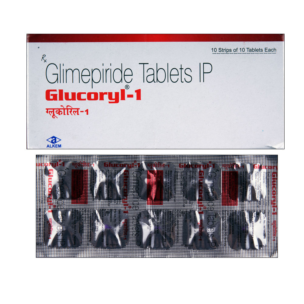 Buy Glucoryl 1mg 10 Tablets Online at Best Prices | Wellness Forever