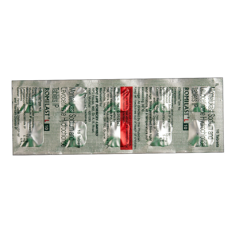 Buy Romilast-L 10mg 10 Tablets Online at Best Prices | Wellness Forever