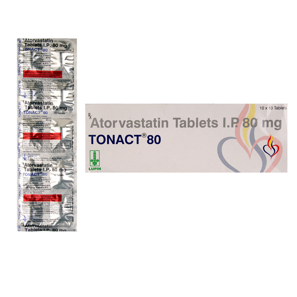 Buy Tonact 80mg 10 Tablets Online at Best Prices | Wellness Forever