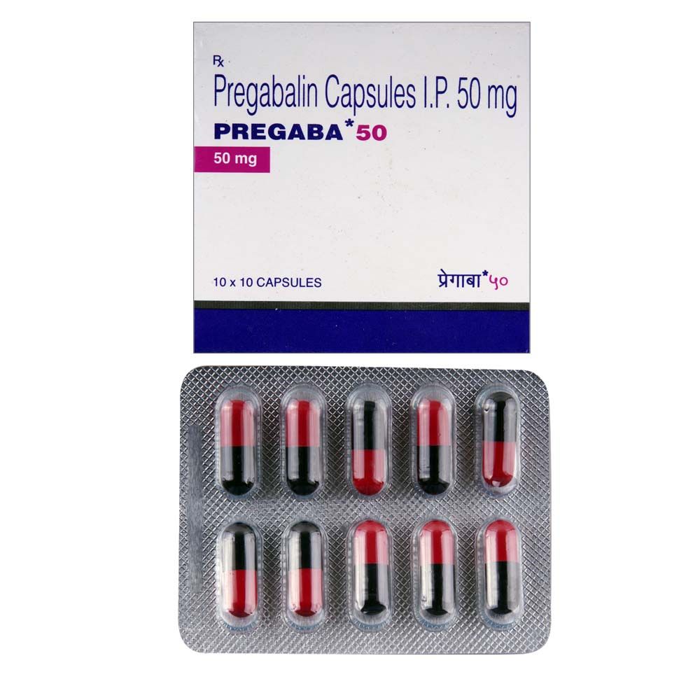 Buy Pregaba 50mg 10 Capsules Online at Best Prices | Wellness Forever