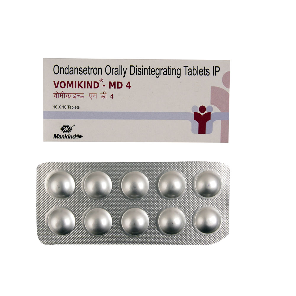 Buy Vomikind-MD 4mg 10 Tablets Online at Best Prices | Wellness Forever