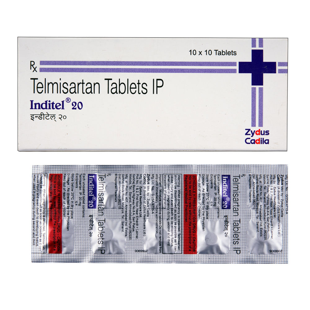 Buy Inditel 20mg 10 Tablets Online at Best Prices | Wellness Forever
