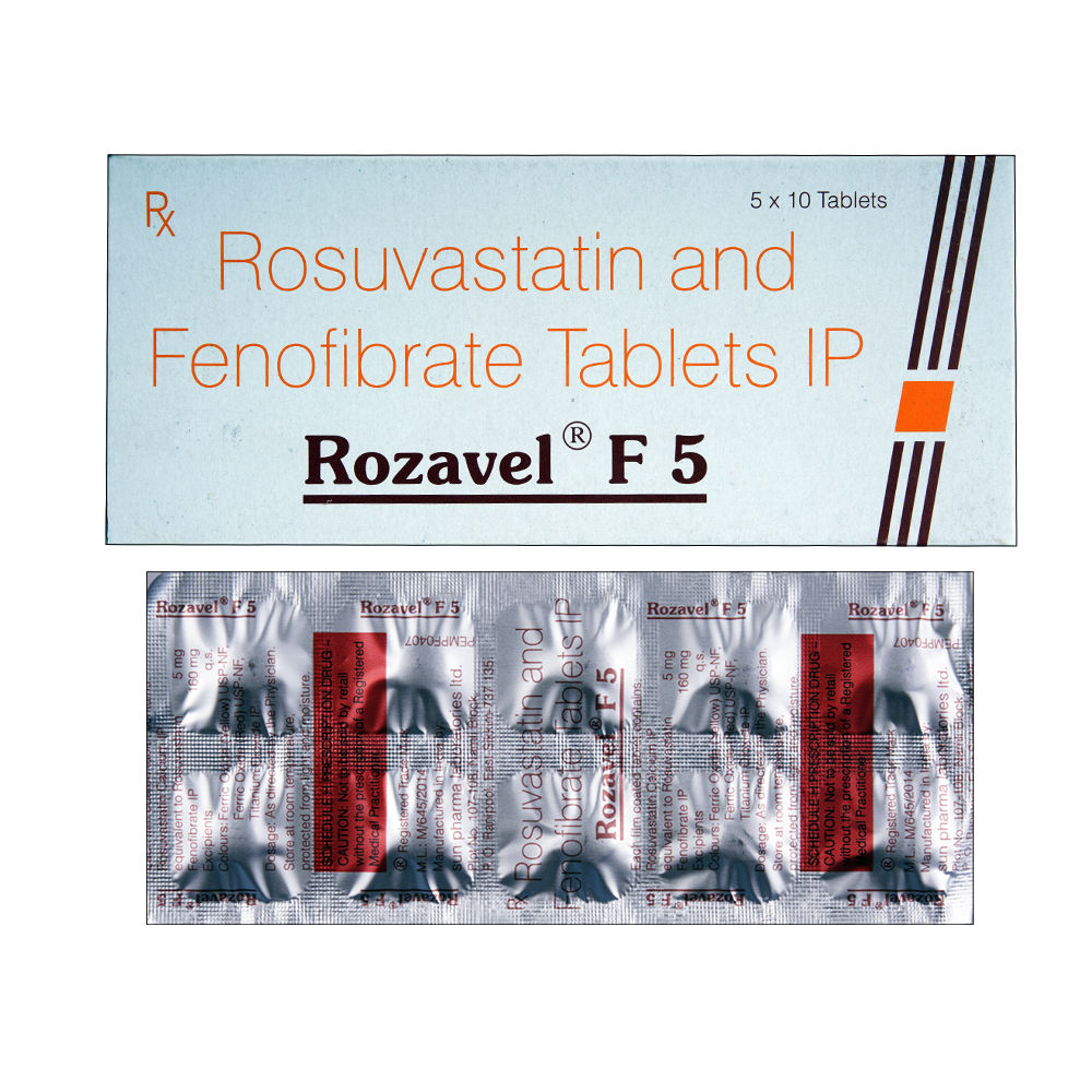 Buy Rozavel-F 5mg 10 Tablets Online at Best Prices | Wellness Forever