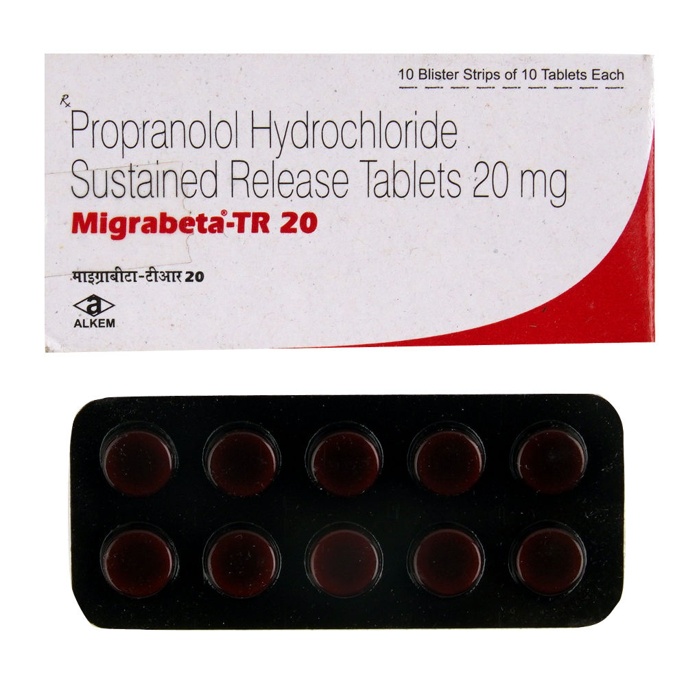 Buy Migrabeta-TR 20mg 10 Tablets Online at Best Prices | Wellness Forever