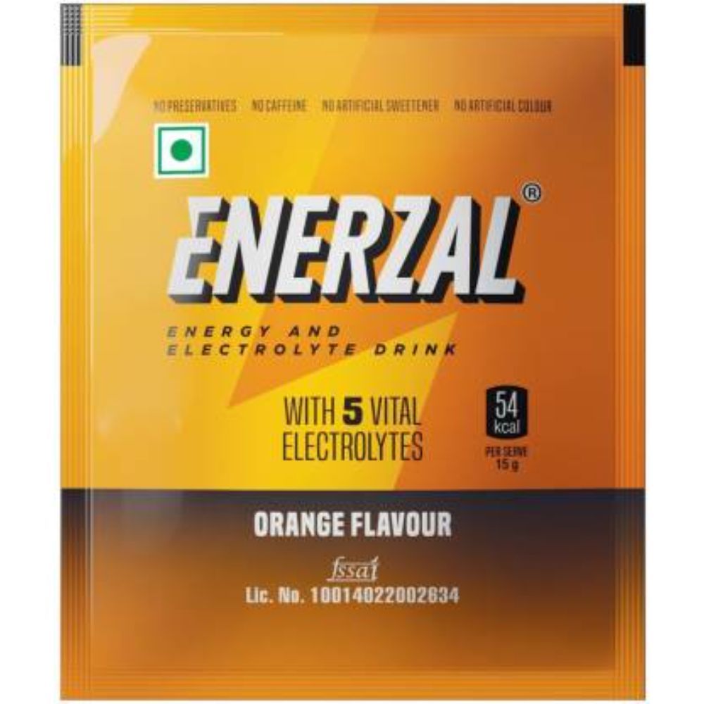 Buy Enerzal Energy Drink Powder Orange Flavour 100g Online at Best ...