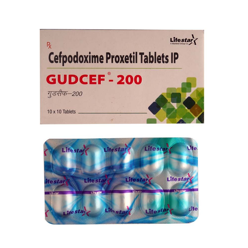 Buy Gudcef 200mg 10 Tablets Online at Best Prices | Wellness Forever