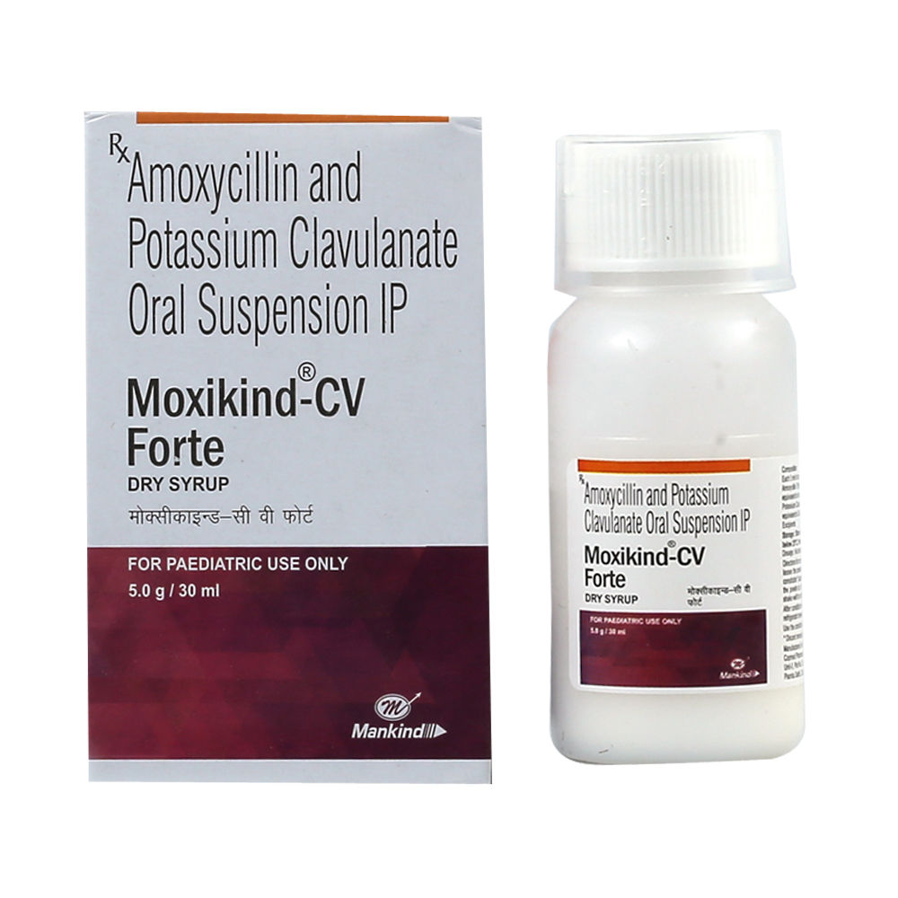 Buy Moxikind-CV Forte Dry Syrup 30 ml Online at Best Prices | Wellness ...