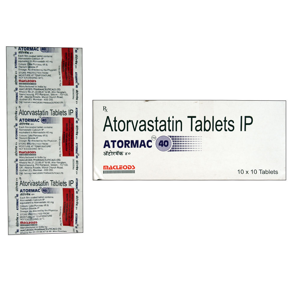 Buy Atormac 40mg 10 Tablets Online at Best Prices | Wellness Forever